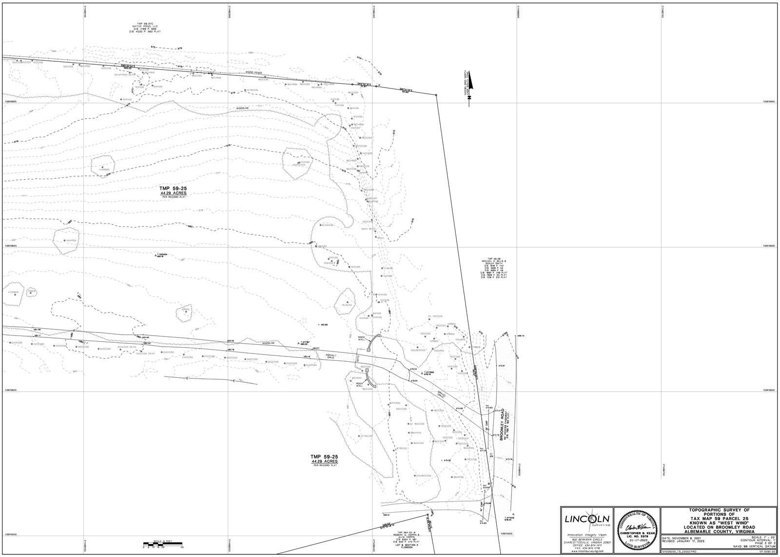 Topographic Mapping – Lincoln Surveying